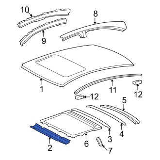 Lexus ES350 OEM Roofs & Parts | Panels, Drip Rails — CARiD.com