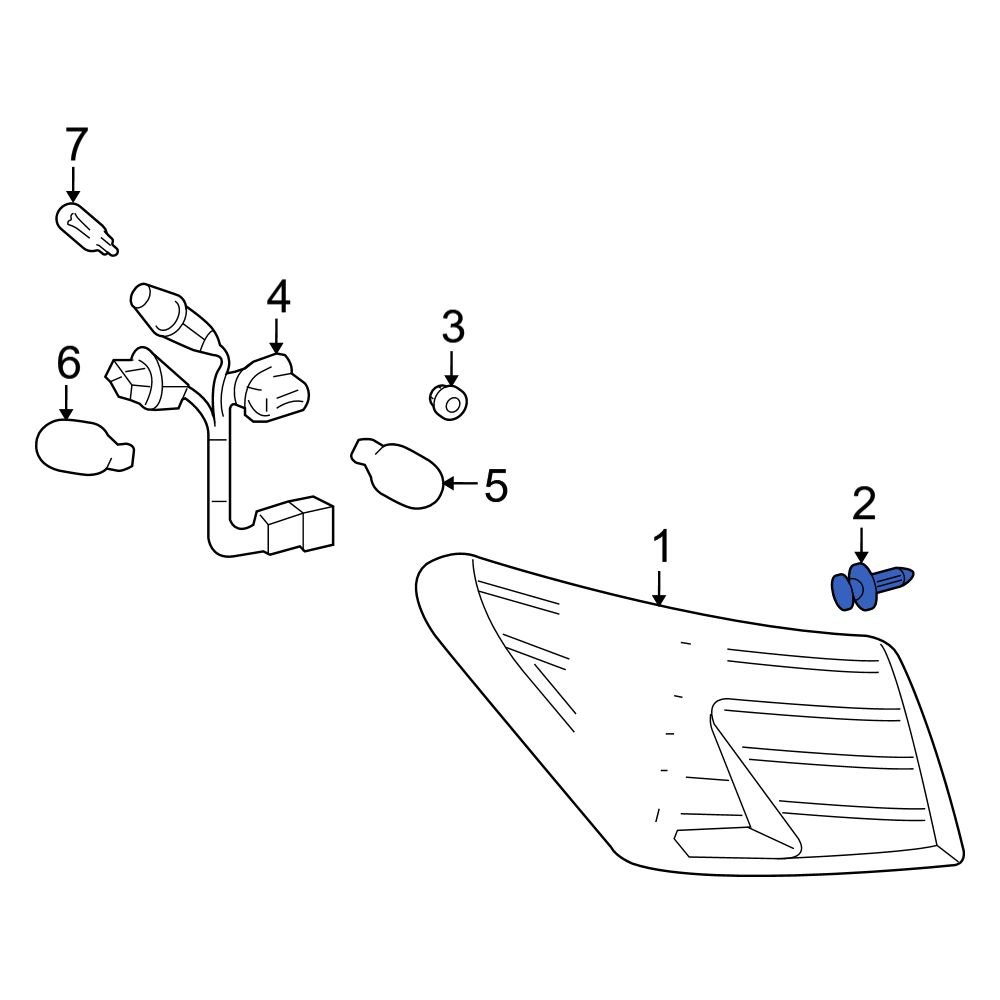 Lexus OE 8149628010 - Tail Light Clip