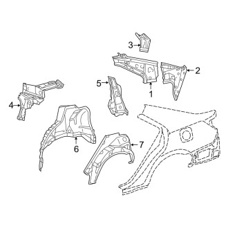 2018 Lexus ES350 OEM Quarter Panels & Parts — CARiD.com