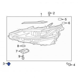 Lexus LS500 OEM Headlight Components | CARiD