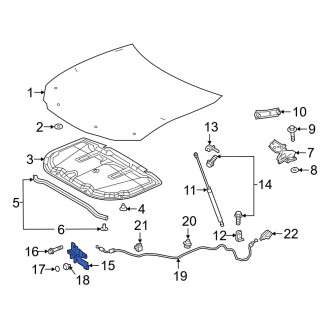 Lexus ES Hood Locks & Hood Latches — CARiD.com