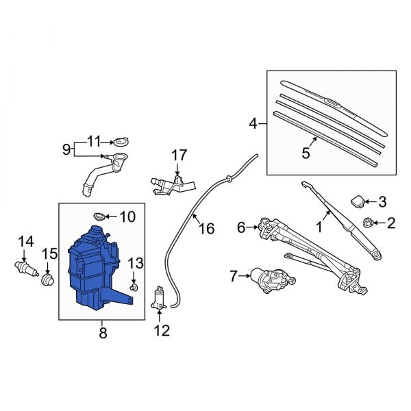 Lexus OE 8531506230 - Washer Fluid Reservoir