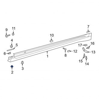 Lexus ES Rocker Panel Hardware - Clips, Brackets | CARiD