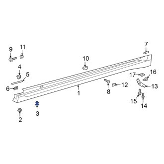 Lexus ES350 Rocker Panel Hardware - Clips, Brackets | CARiD