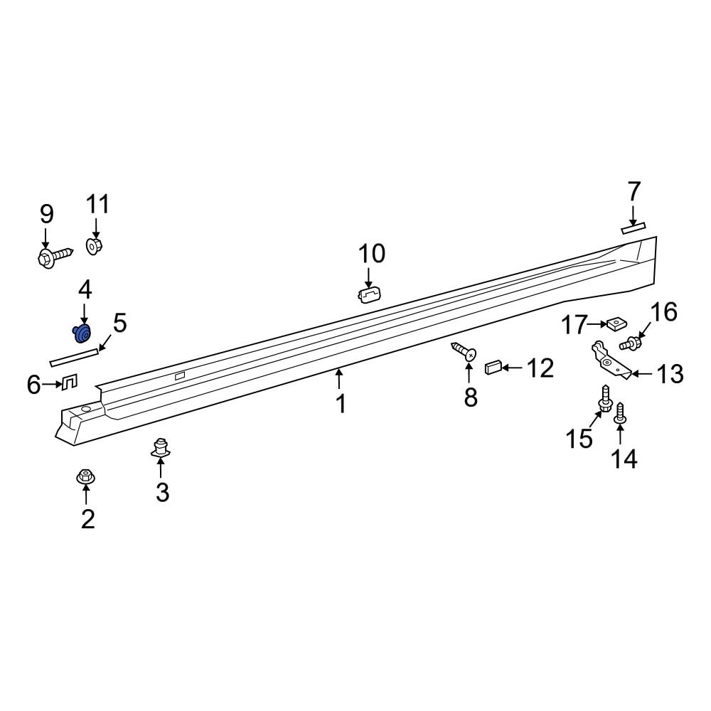 Lexus OE 9046722014 - Rocker Panel Molding Clip