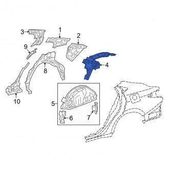 Lexus ES350 OEM Quarter Panels & Parts | Rear & Front — CARiD.com