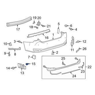 Lexus LS500 Bumper Brackets & Hardware | Front, Rear — CARiD.com