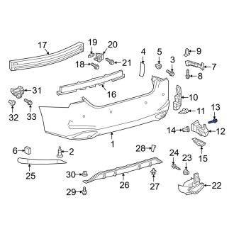 Lexus IS300 OEM Bumpers | Genuine Front & Rear Bumpers — CARiD.com