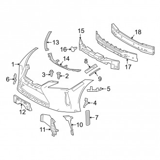 2021 Lexus LC500 OEM Bumpers - Front & Rear | CARiD