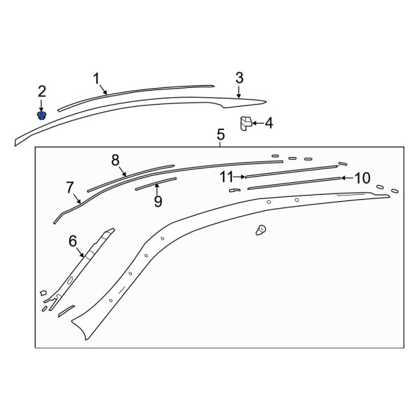 Lexus OE 90178A0132 - Headlight Mounting Nut