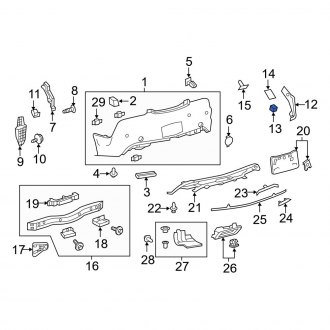 Lexus LC Bumper Brackets & Hardware - Front, Rear | CARiD
