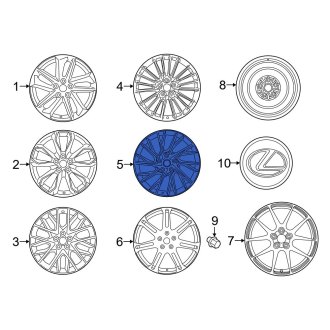Lexus RC F Replacement Factory Wheels & Rims | CARiD