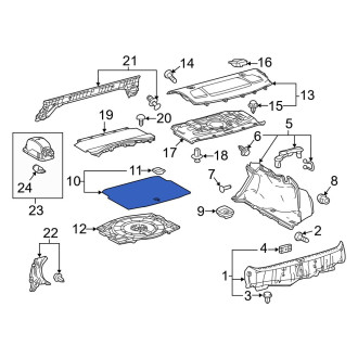 Lexus OEM Spare Tire Covers & Carriers | Bumper & Body Mount — CARiD.com