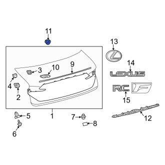 Lexus IS OEM Roofs & Parts | Panels, Drip Rails — CARiD.com