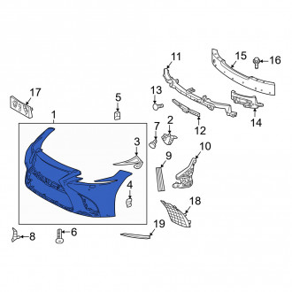 Lexus LS500 OEM Bumpers | Genuine Front & Rear Bumpers — CARiD.com
