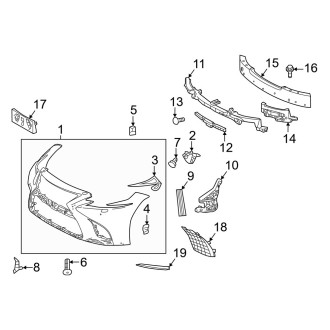 2025 Lexus LS OEM Bumpers - Front & Rear | CARiD