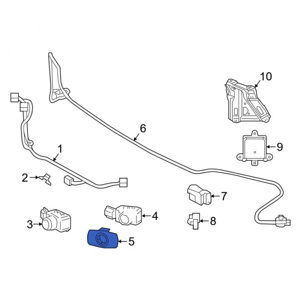 Lexus OE 8934850201 - Front Parking Aid Sensor Housing