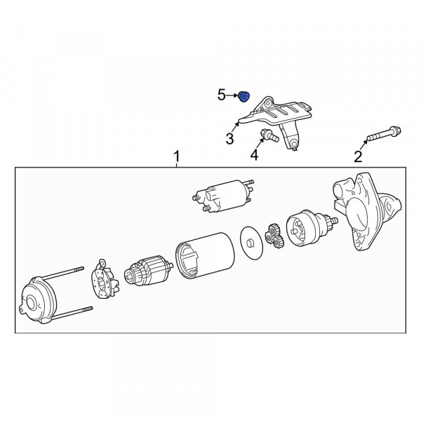 Lexus OE 90178A0023 - Starter Heat Shield Nut