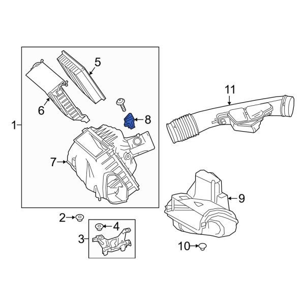 Lexus OE 2220475040 - Mass Air Flow Sensor