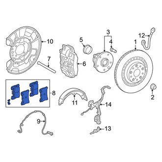 Lexus LC500 OEM Brake Parts | Pads, Bleeders, Rotors — CARiD.com