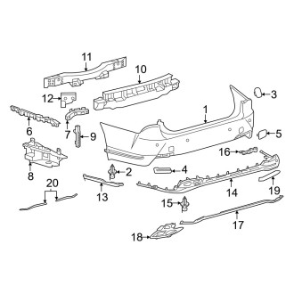 2025 Lexus LS500 OEM Bumpers - Front & Rear | CARiD