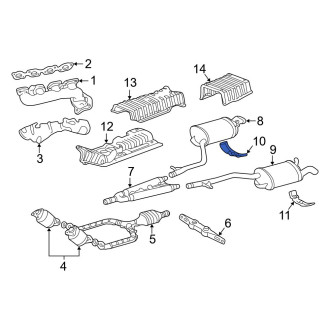 Lexus GS300 OEM Exhaust Parts | Systems, Tips, Pipes — CARiD.com