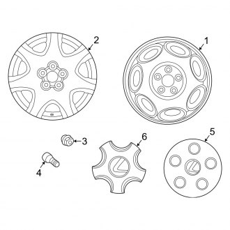 2003 Lexus LS OEM Wheels | Original Steel & Alloy Wheels — CARiD.com