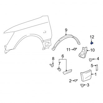 Lexus LS OEM Fenders | Factory Front & Rear Fenders — CARiD.com
