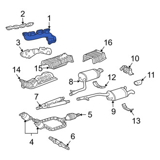 Lexus SC430 OEM Exhaust Parts | Systems, Tips, Pipes — CARiD.com