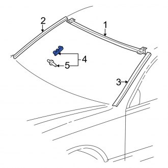 Lexus LS430 Window Hardware — CARID.com