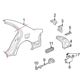 Lexus OEM Quarter Panels & Parts | Rear & Front — CARiD.com