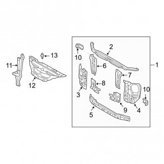 Lexus GX470 Radiator Supports — CARiD.com