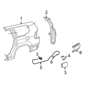 Lexus GX470 Fuel Doors & Parts — CARiD.com