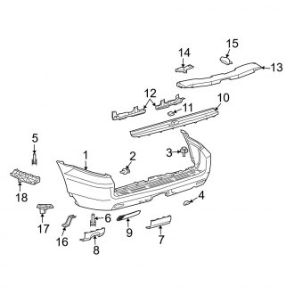 2008 Lexus GX470 OEM Bumpers - Front & Rear | CARiD