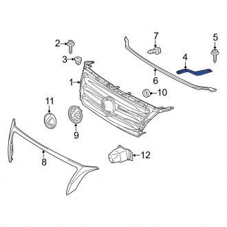 Lexus GX460 Grille Brackets & Hardware — CARiD.com