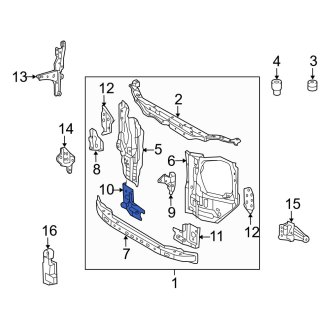 Lexus GX470 Header Panel Brackets & Hardware | CARiD