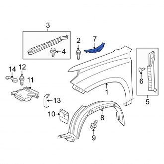Lexus GX460 Replacement Fender Seals | Front & Rear — CARiD.com