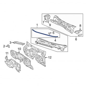Lexus GX Hood Weatherstripping Seals — CARiD.com