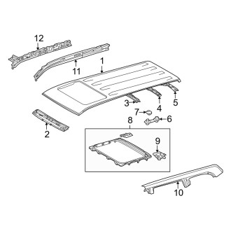 2013 Lexus GX OEM Roofs & Parts | Panels, Drip Rails — CARiD.com