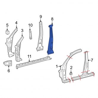 Lexus GX460 OEM Chassis Frames & Body Parts | Tubs, Doors — CARiD.com
