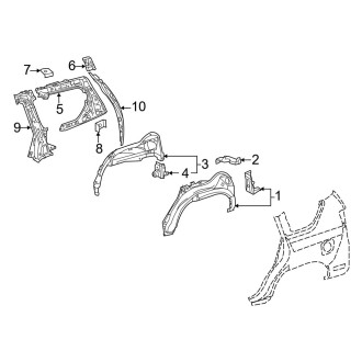 2021 Lexus GX Replacement Quarter Panels - CARiD.com