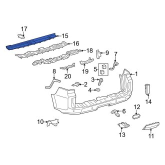 Lexus GX460 Replacement Rear Bumpers | Covers, Chrome – CARiD.com