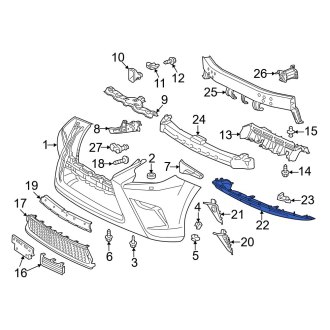 Lexus GX Factory Style Rear Spoilers – CARiD.com