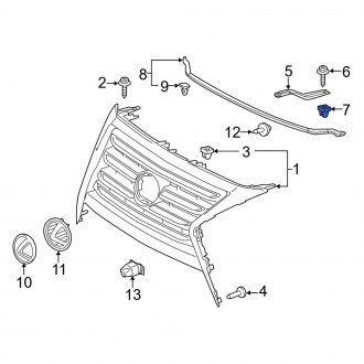 Lexus GX460 Grille Brackets & Hardware — CARiD.com