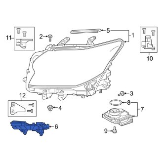 Lexus GX460 Header Panel Brackets & Hardware — CARiD.com