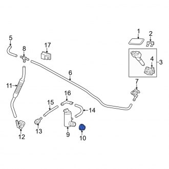 Lexus LS500 OEM Wiper Blade & Washer Parts | Motors, Arms — CARiD.com