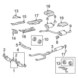 2006 Lexus GS430 OEM Exhaust Parts - Systems, Tips | CARiD