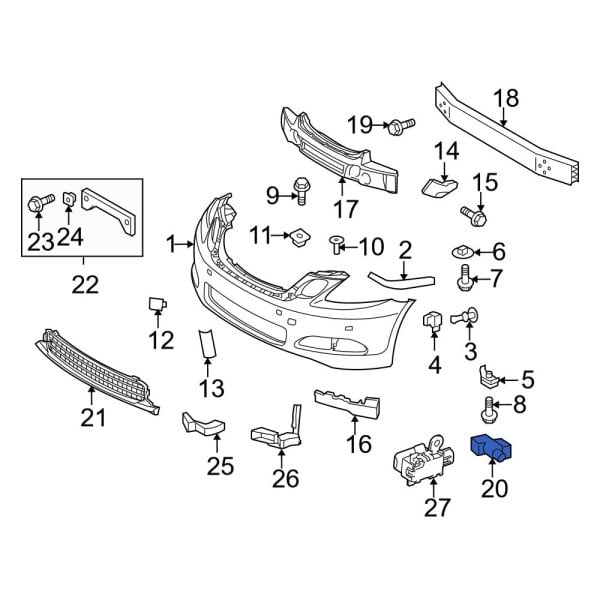 Lexus OE 8879022150 - Ambient Air Temperature Sensor