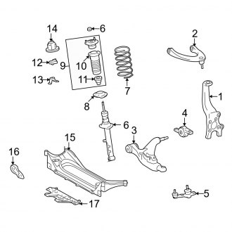 2008 Lexus GS OEM Suspension Parts - Shocks, Struts | CARiD
