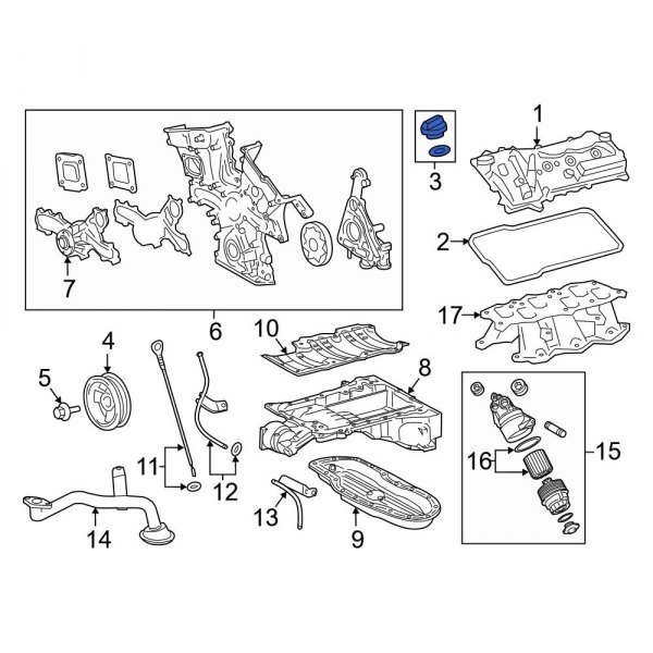 Lexus OE 1218038010 - Engine Oil Filler Cap
